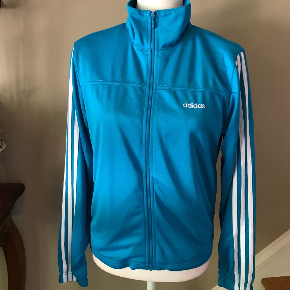 Rare Adidas Turquoise Sst Track Jacket - Gem